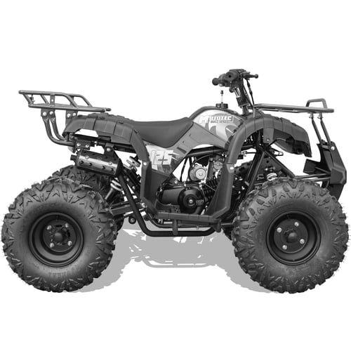 Bull Kids Gas Powered ATV, Electric Start 125cc 4-Stroke, Automatic wi ...